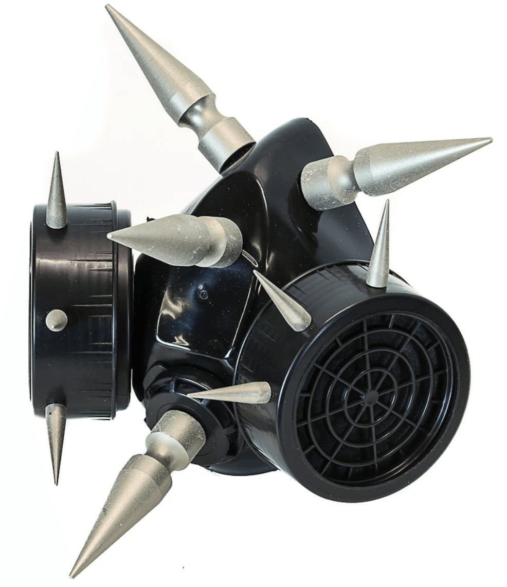 MIXED SPIKE GAS MASK – Goth Unite